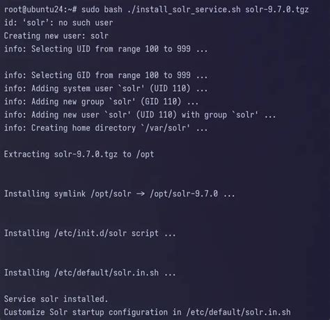 how to install apache solr on an ubuntu 24 04 server
