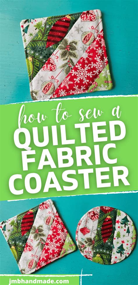 Easy Diy Quilted Fabric Coasters Sewing Tutorial Two Styles Jmb Handmade Sewing Projects