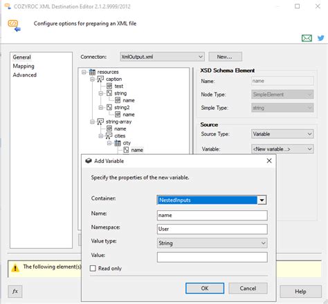 Xml Destination Cozyroc