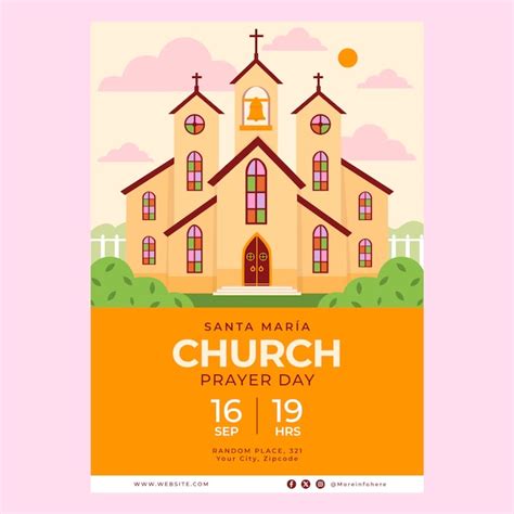 무료로 다운로드 가능한 교회 포스터 벡터 And 일러스트
