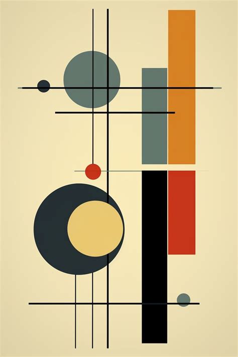 Confluence Of Shapes And Linear Constructs Illustration Pattern Akvarel