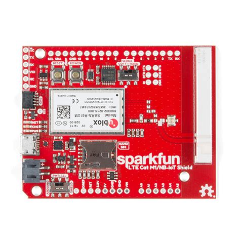 SparkFun LTE CAT M1 NB IoT Shield SARA R4 CEL 14997 SparkFun Electronics