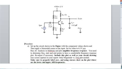 Procedure Set Up The Circuit Shown In The Figure Chegg Com