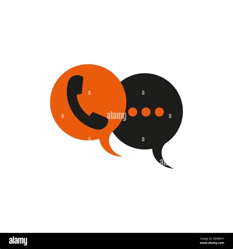 Chat Message Icon Smart Device Internet Communication Call Symbol Vector Illustration Stock