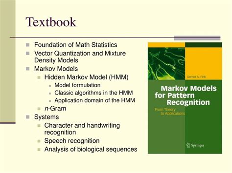 ppt part1 markov models for pattern recognition introduction