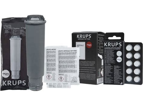 Купить Набор для очистки кофеварки Krups Фильтр Krups F088 таблетки Krups Xs3000 порошок от