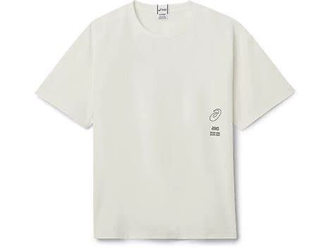 Graphic Tee Unisex White Unisex Short Sleeve Shirts Asics Fr
