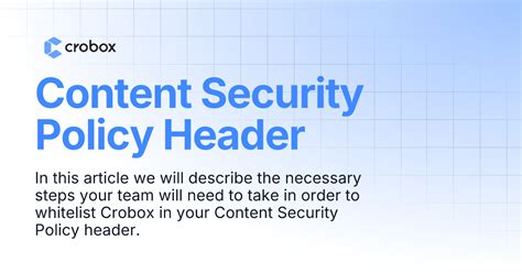 content security policy header crobox documentation
