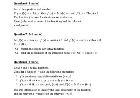 solved question 6 [3 marks let a be a positive real number