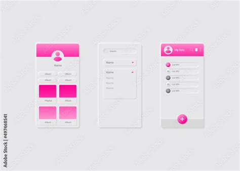 Application Gallery Portfolio Neumorphism Sign Up And Log In User Page