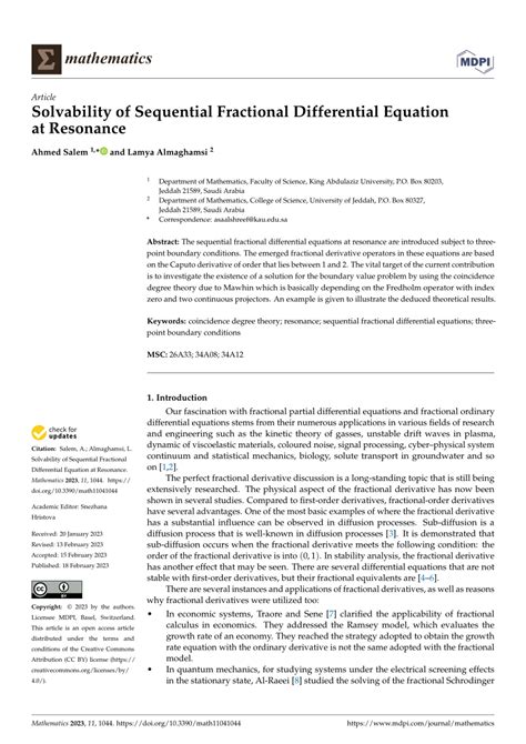 Pdf Solvability Of Sequential Fractional Differential Equation At