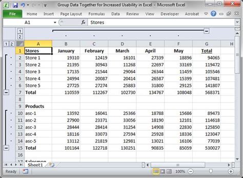 Group Data Together For Increased Readability In Excel TeachExcel Com