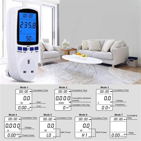 Power Meter Plug Monitor Backlight Lcd Display Ele Grandado
