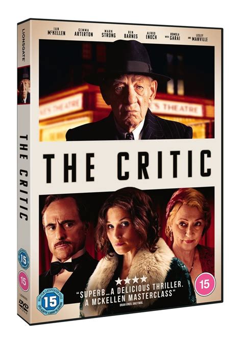 The Critic Dvd Ben Barnes Gemma Arteton Ian Mckellen Uk Import