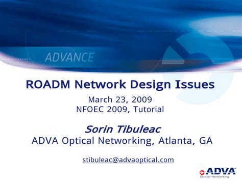Pdf Roadm Network Design Issues