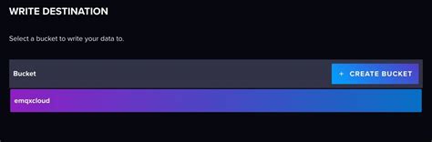 getting data from emqx cloud with influxdb native collector emq
