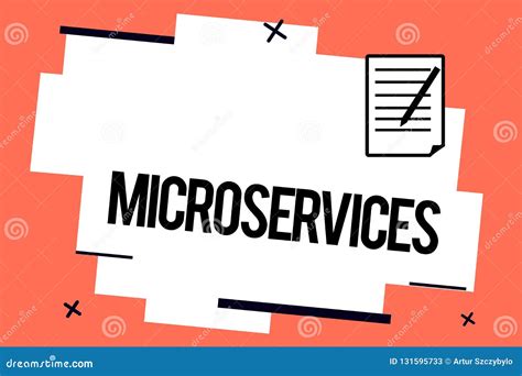 Handwriting Text Writing Microservices Concept Meaning Software
