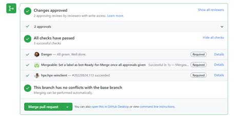 The Mergeable Does Not Merge The Branch Under Branch Protection Rule