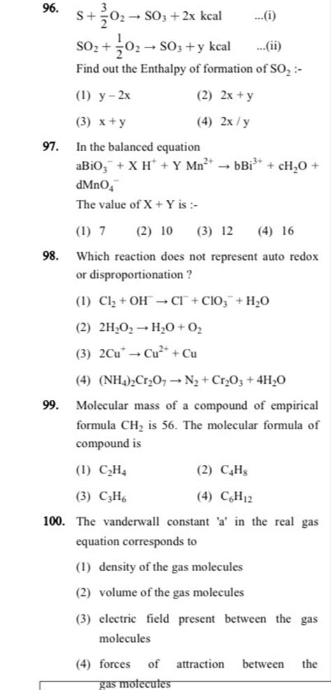 Molecular Mass Of A Compound Of Empirical Formula Ch2 Is 56 The Molecu