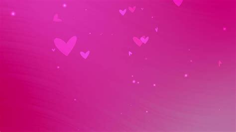 Cute Pink Gradient Background Featuring Glowing Hearts And Soft Light