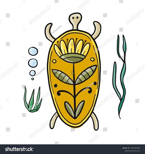 Cute Turtle Design Tortoise Art Print Stock Vector Royalty Free 2162787441 Shutterstock