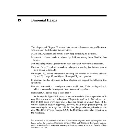 Binomial Heaps Notes On Binomial Heaps 19 Binomial Heaps This