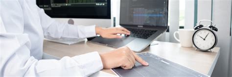 Premium Photo Asian Woman Programmer Typing Source Codes Programming On Computer In Office