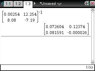 Solution 29690 Calculating Inverse Of A Matrix Using The TI Nspire Family Products