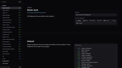 Open Api Better Auth中文文档 Open Api Better Auth中文文档