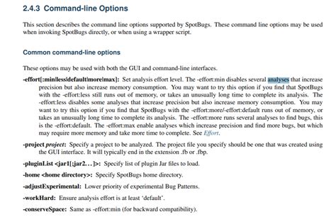 Spotbugs CLI Option Issue Spotbugs Spotbugs GitHub
