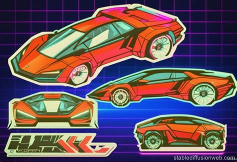 Angular Concept Car With Copper Finish Stable Diffusion Online