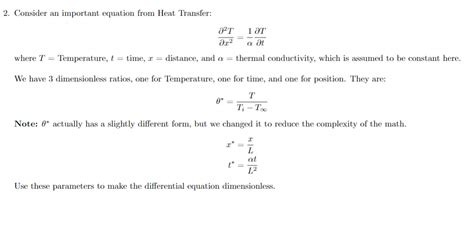 Solved Consider An Important Equation From Heat Chegg Com