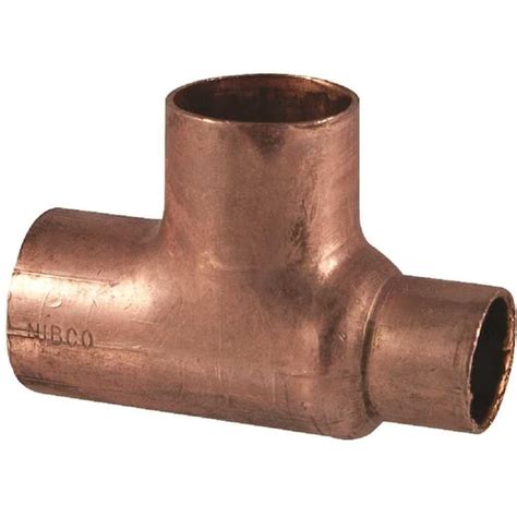 Nibco 3 4 In X 1 2 In X 3 4 In Copper Pressure Cup X Cup X Cup Reducing Tee Fitting