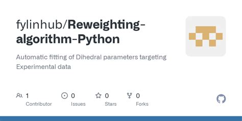 github fylinhub reweighting algorithm python automatic fitting of