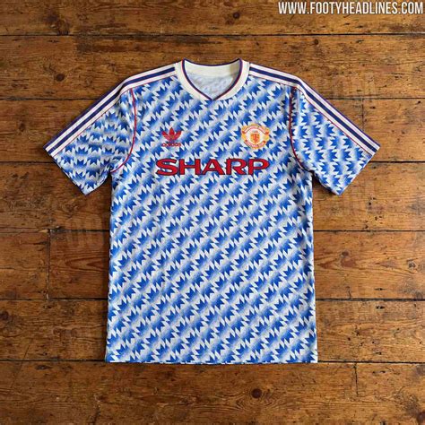 Exclusive Adidas Manchester United 1990 Away Remake Kit Full