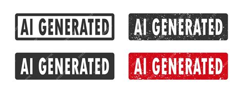 Premium Vector Ai Generated Stamp Set Vector Illustration