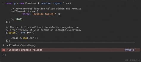 Javascript Promise 中的 reject VS throw前文 本文介绍了在 Javascript 中使 - 掘金