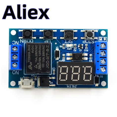 6 30v Relay Module Switch Trigger Time Delay Circuit Timer Cycle