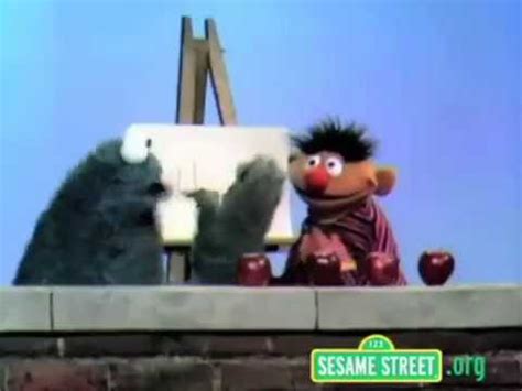 Classic Sesame Street Ernie And Cookie Monster Counting Apples Youtube