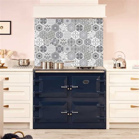 Jaf Graphics Grey Patterned Tile Glass Splashback