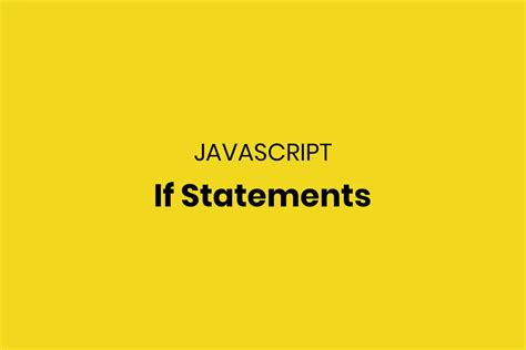 If Statements Javascript Bapu Graphics