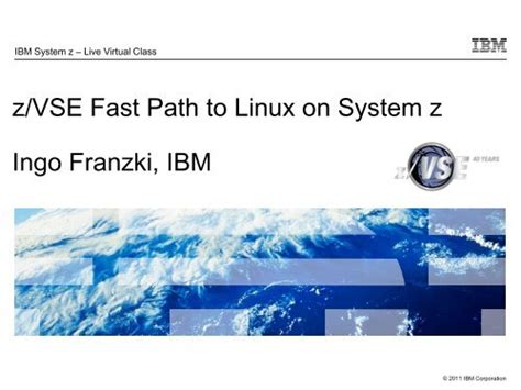 Presentation Title Z VM IBM