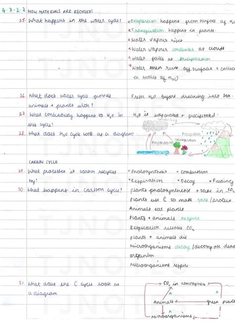 Grade Ecology GCSE Biology Paper Combined Science Higher AQA Specification Notes Teaching