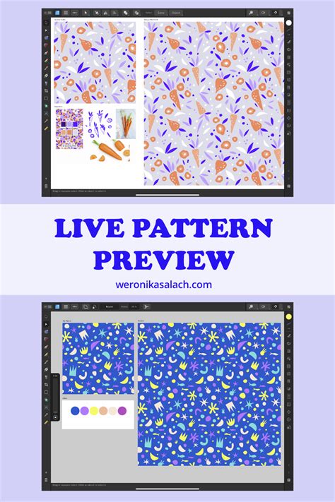Affinity Designer Repeat Patterns With A Live Pattern Preview — Weronika Salach Illustration