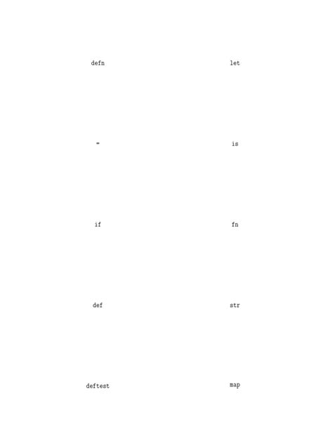 Common Clojure Expression Flashcards Pdf Function Mathematics