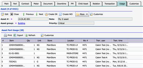 Asset Part Usage And Bill Of Material Clays Blog Enterprise Asset Management Eamcmms