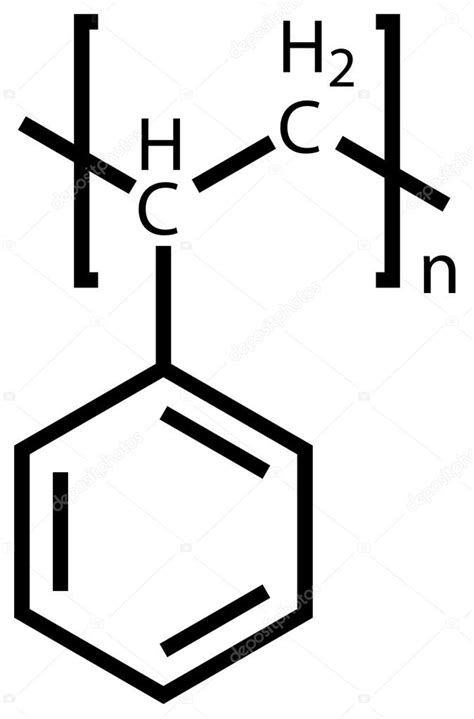 Formule De Structure En Polystyrène — Image Vectorielle 13260375