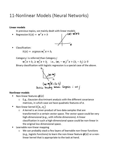 11 Nonlinear Models Neural Networks Pdf Statistical