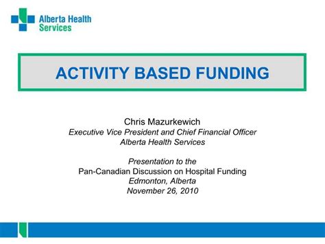 Ppt Activity Based Funding Powerpoint Presentation Free Download