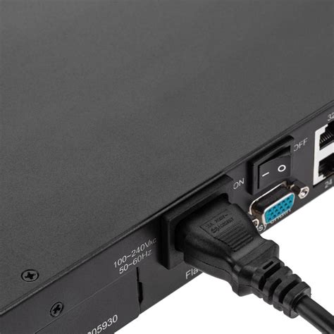 Rack Console With 17 Display And KVM 32 Port Switch Via Cat 6 UTP Cable Cablematic